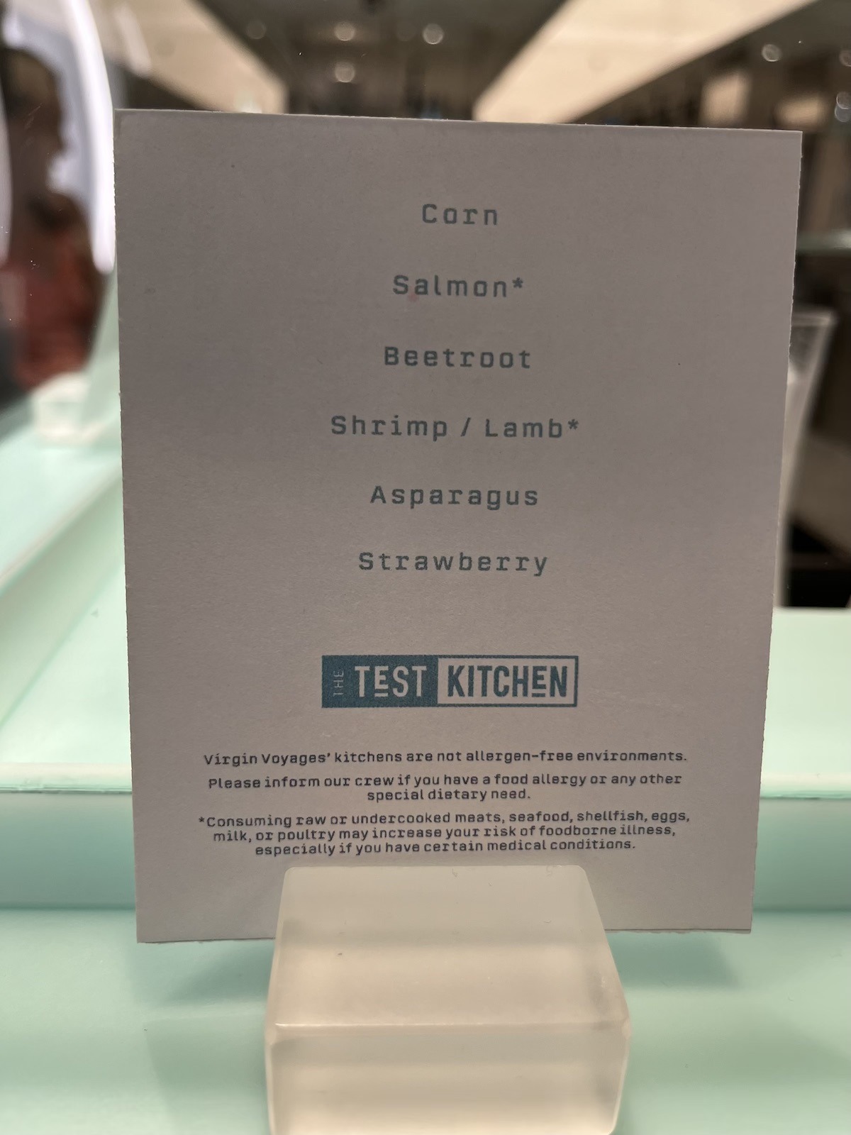 Virgin Voyages Test Kitchen Review